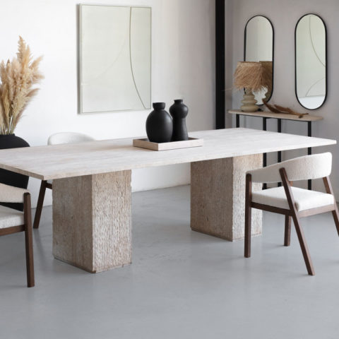 SETH Table travertin - Kasbah Design